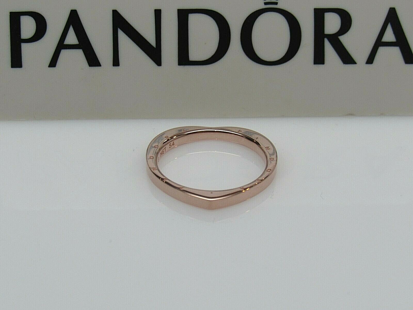New NO BOX Pandora ROSE Signature Arcs of Love Heart Ring 187379 Pic ...