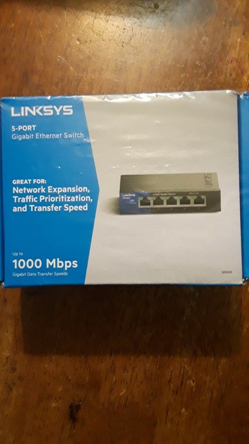 Linksys SE3005 V2 5-port Gigabit Ethernet Switch for sale online | eBay
