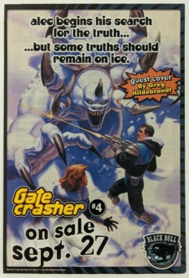 Gatecrasher #4 Greg Hildebrandt Print Ad Comic Poster Art PROMO ...