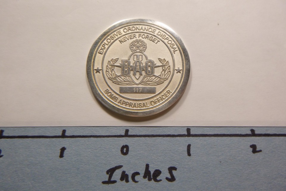 HOMELAND SECURITY EXPLOSIVE ORDINANCE BOMB APPRAISAL OFFICER SILVER ...