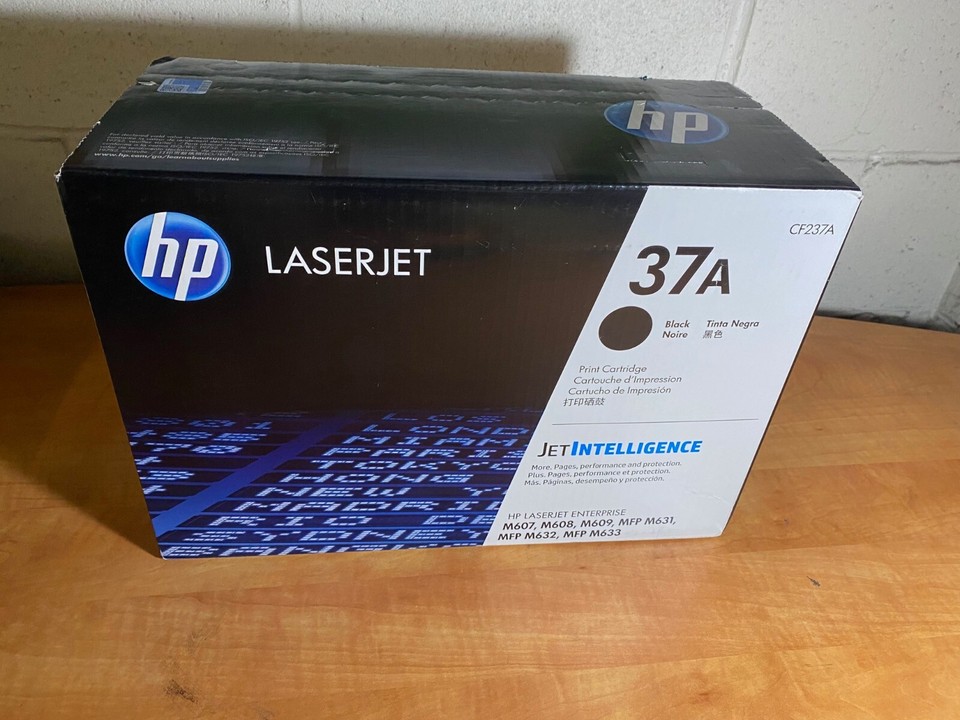 GENUINE HP 37A CF237A Black Toner Cartridge M607 M608 M609 M631 M632 ...
