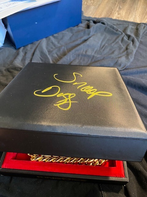 SNOOP DOGG personal owned Death Row Records chain autograph box COA ...