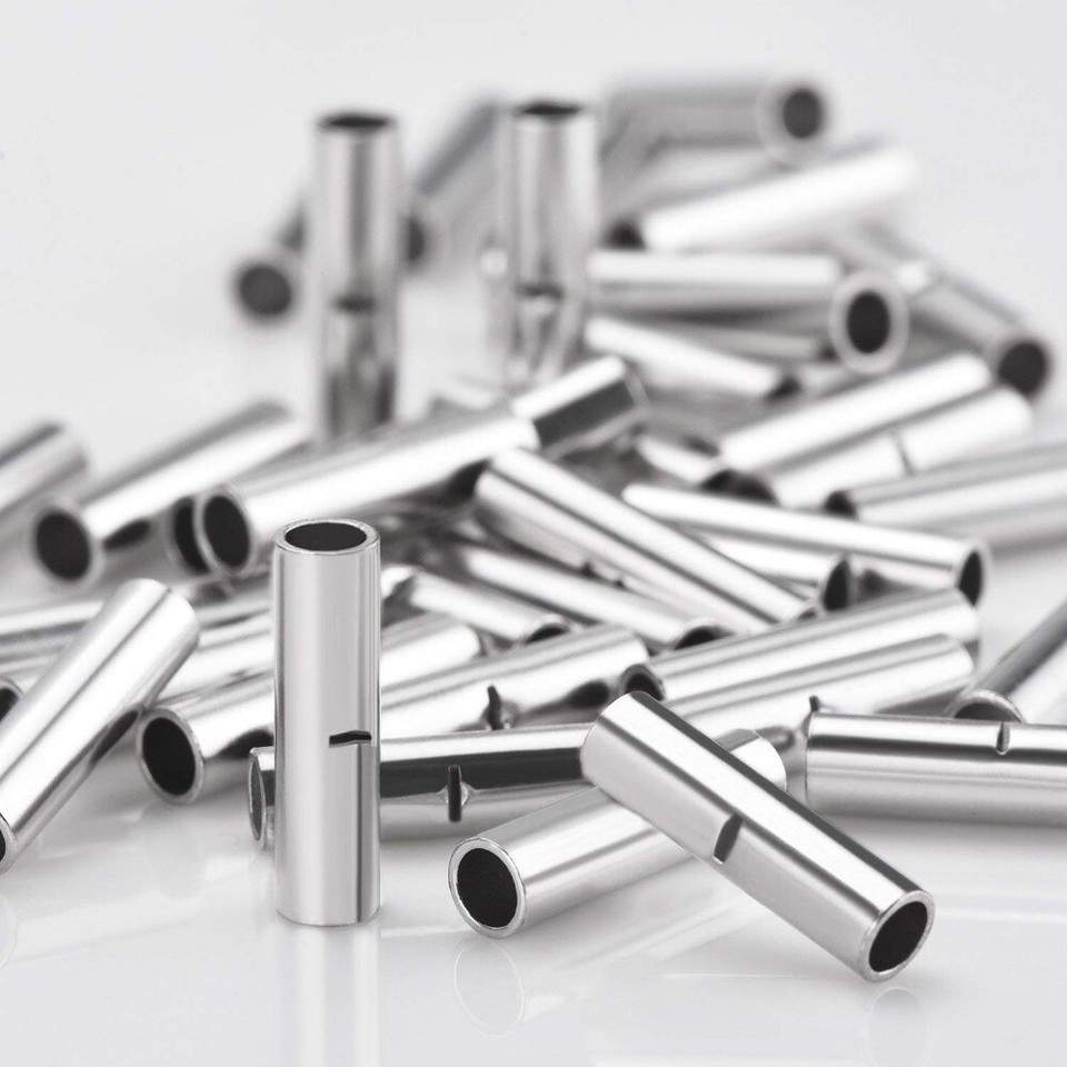 660PCS Non Insulated Butt Splice Uninsulated Crimp Wire Connectors ...