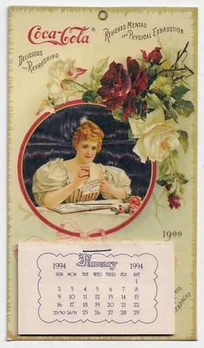 Coca-Cola 1994 Calendar Magnetic Reproduction of 1900's Advertising | eBay