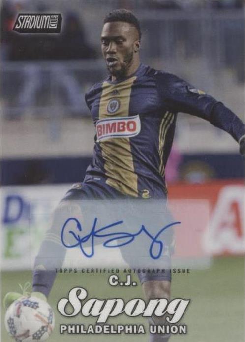 2017 Topps Stadium Club MLS - C.J. Sapong #29 Autographs (AU) for sale ...