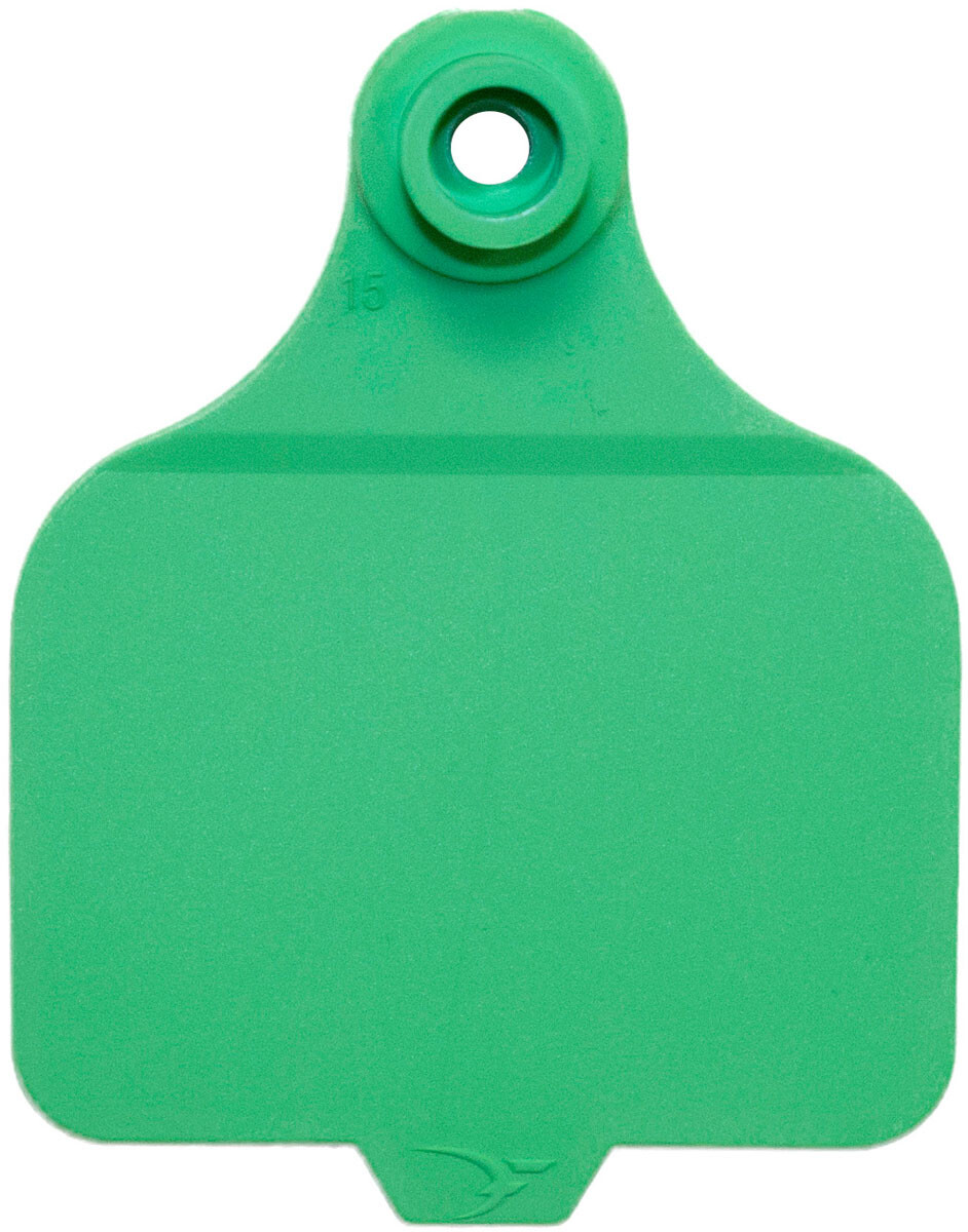 Destron Fearing Duflex Blank Large Cattle ID Ear Tags Green 25 Ct for ...