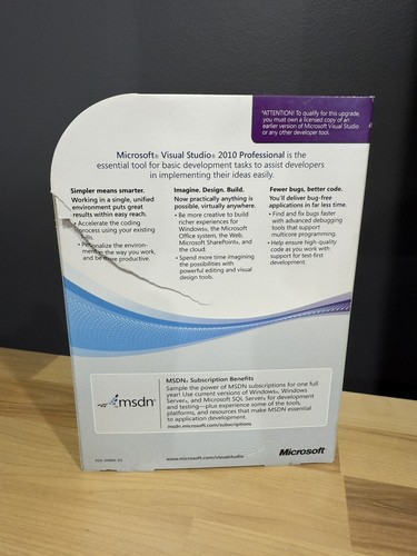 OEM Microsoft Visual Studio 2010 Professional Full Version with UPGRADE Bonus | eBay