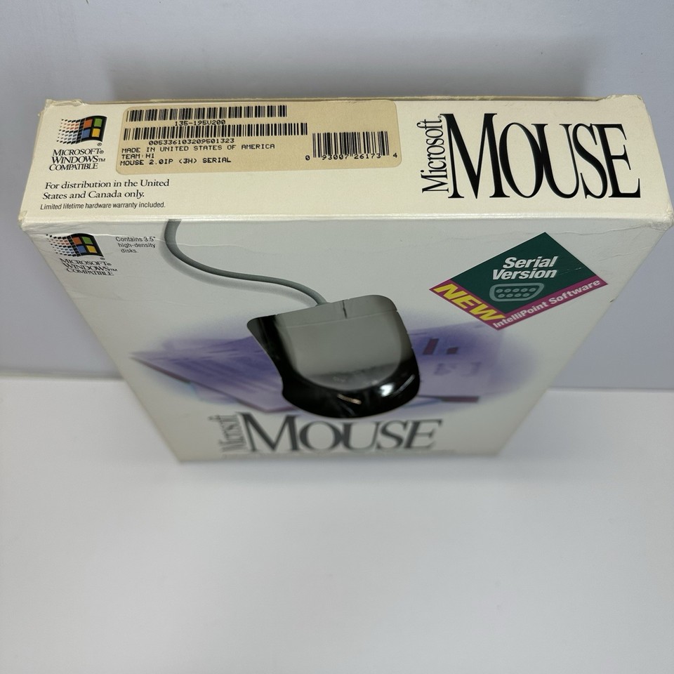 Vintage 1994 Microsoft Mouse Serial Windows IntelliPoint Mouse Only | eBay