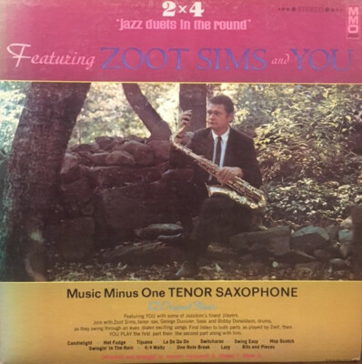 Zoot Sims - 2x4 Jazz Duets in the Round: Music Minus One Tenor Sax / VG ...
