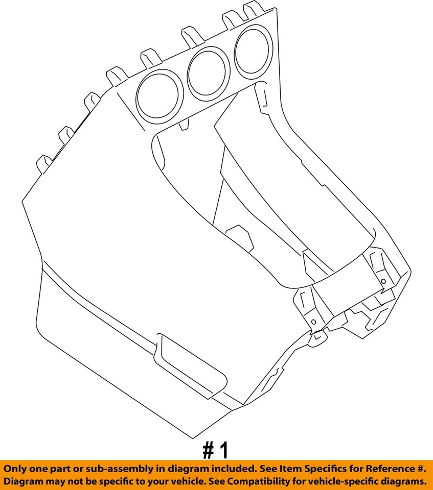 FORD OEM 10-11 Transit Connect Center Console-Front Console ...