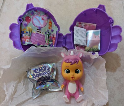 SASHA RHINO Cry Babies Magic Tears Fantasy Winged House .. OPENED but ...