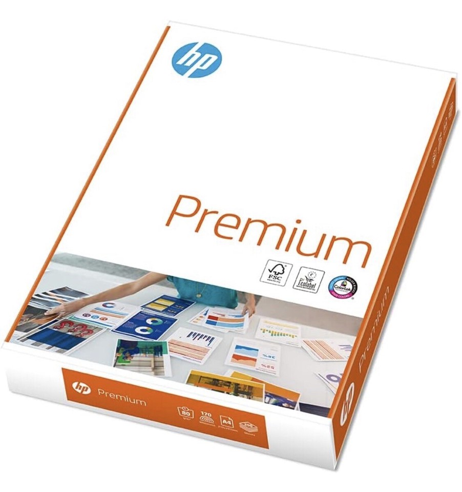 HP A4 80gsm Premium White Office Printer Copier Paper 1200 sheets 3 ...