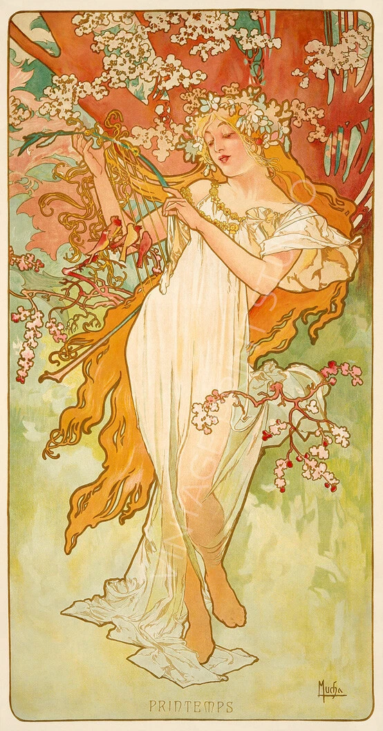 Alphonse Mucha Printemps