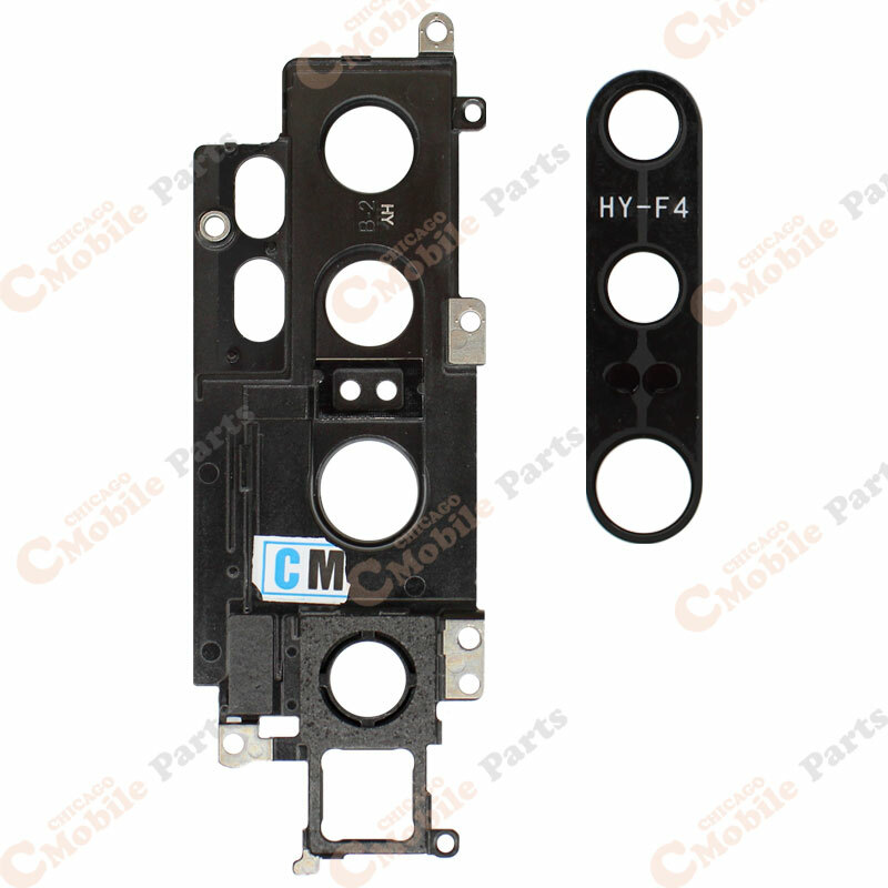 Xiaomi Mi Note 10 Back Rear Camera Glass Cover Lens with Bezel Bracket ...