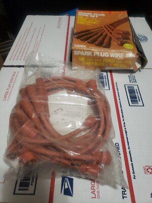 Vintage Carol Spark Plug Wire Set 7mm Fits 1965-75 Barracuda Gran Fury ...