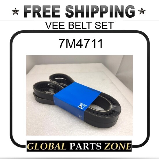 7M4711 - VEE BELT SET (2 belts) fit CATERPILLAR (CAT) | eBay