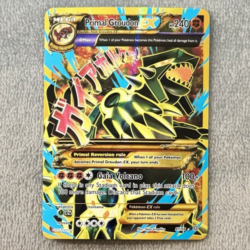 POKÉMON TCG PRIMAL GROUDON EX FULL ART! 97/98 XY ANCIENT ORIGINS! | eBay
