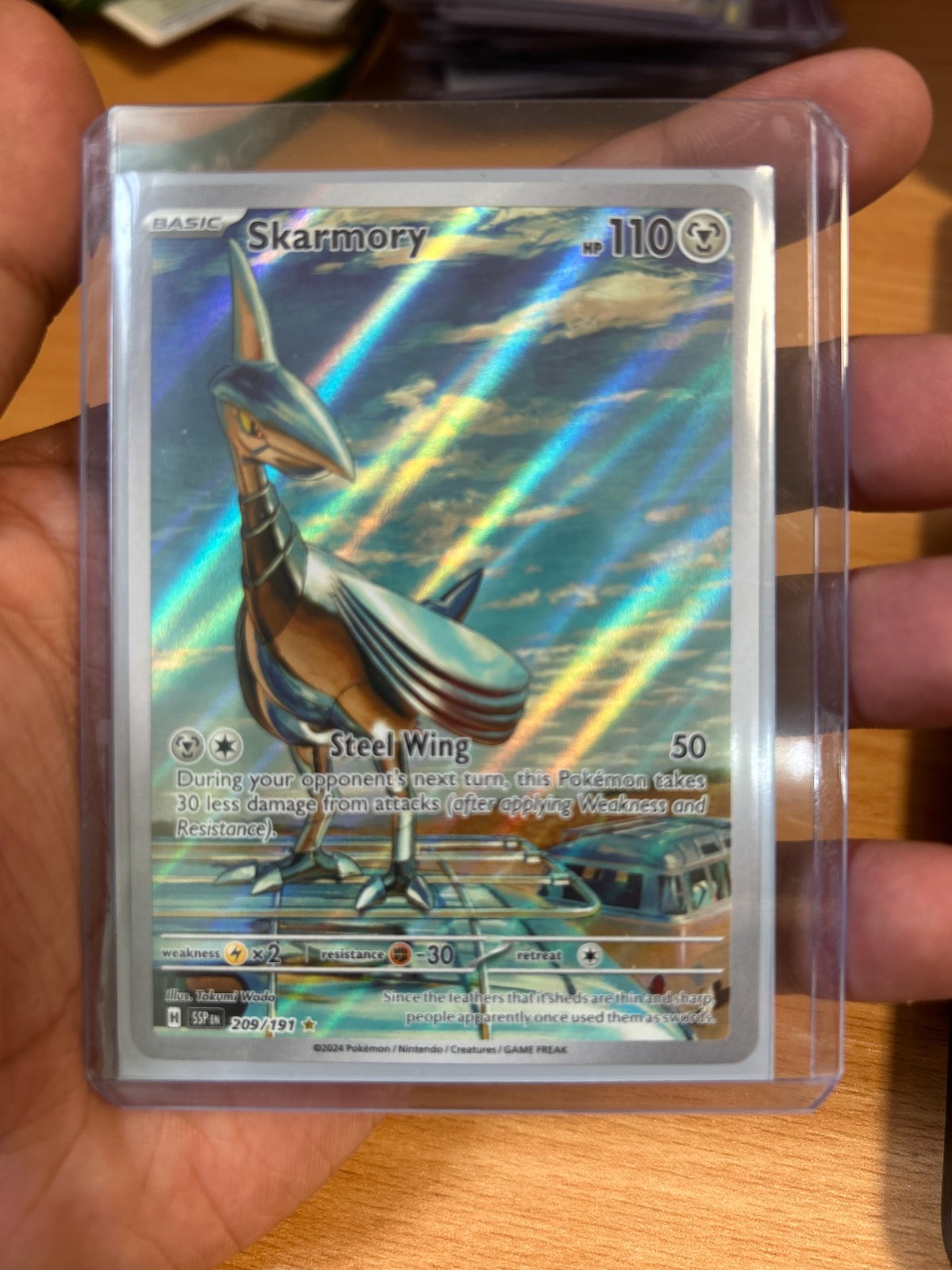 Skarmory 209/191 Sv08: Surging Sparks Holo Pokemon TCG NEAR MINT | eBay