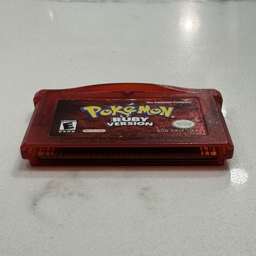 Pokemon: Ruby Version (GBA, 2003) Authentic *NEW SAVE BATTERY* TESTED ...