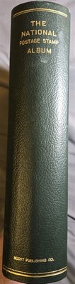Scott Publishing Co National Stamp Album 2 Ring Nearly Filled Blank ...