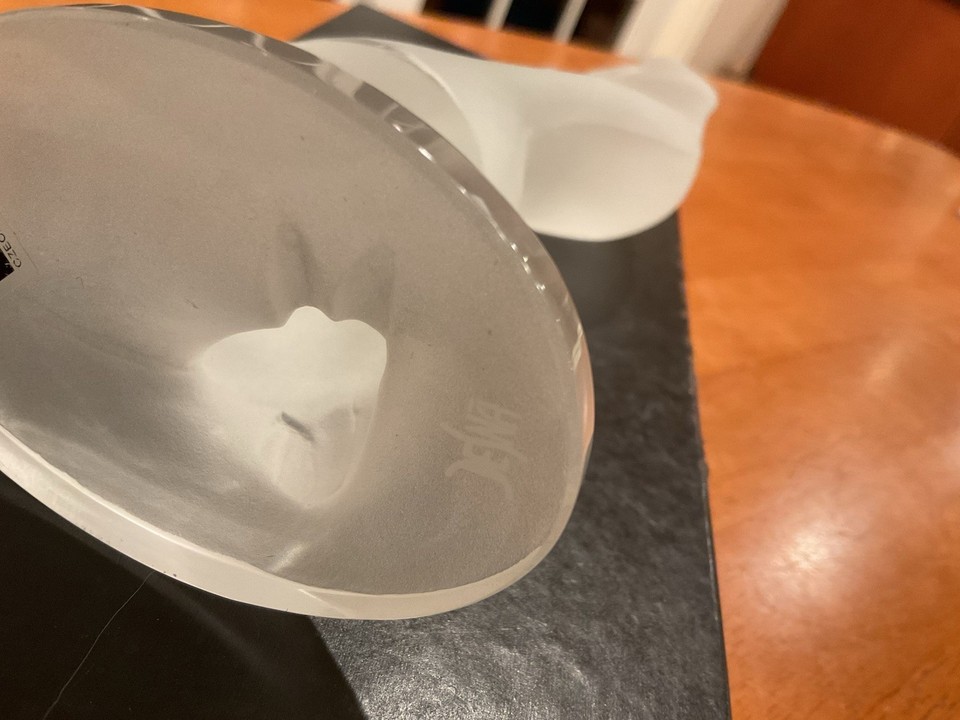 Desna Satin Glass Sculpture Lady In The Wind Czech Bohemian - Excel ...