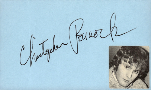 Christopher Pennock Signed Auto 3x5 Index Card Dark Shadows | eBay