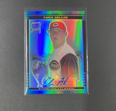2002 Bowman Chrome Draft Picks & Prospects Refractor Chris Gruler ...