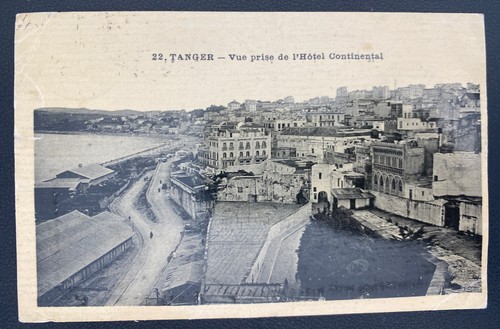 1933 British Post Office Tanger Morocco RPPC Postcard Cover To England ...