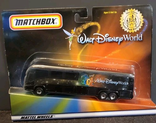 Vintage 2001 Matchbox WALT DISNEY WORLD TOUR BUS Theme Park EXCLUSIVE ...