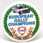 Vtg FINA ERC European Rally Champions Petrol Head Car Race Comp Badge ...