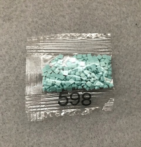Diamond Painting Square Op Resin Drills DMC 598 Light Turquoise 1pk 200 ...