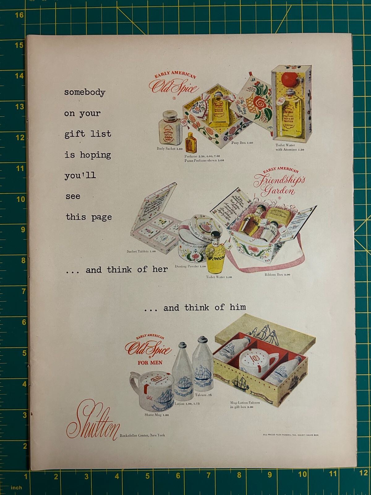 1948 Vintage Shulton Old Spice Early American Shaving Talcum Powder ...