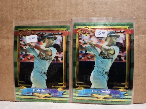 Ozzie Smith 1994 Topps Finest PRE PRODUCTION #136 CARDINALS Two cards | eBay