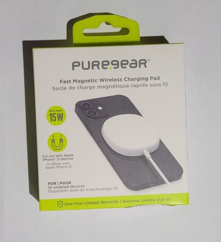 PureGear 15W Fast Magnetic Wireless Charging Pad for iPhone & More ...