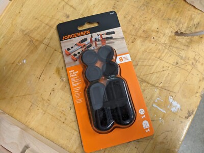 Adjustable Clamp Jorgensen 7437 Work Protecting Bar Clamp Pads Black ...