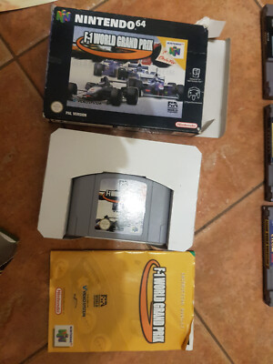 f1 world grand prix nintendo 64 game tested working boxed pal version ...