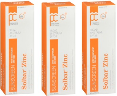 Solbar Zinc SPF 38 Sunscreen Lotion 4oz (3 Pack) | eBay