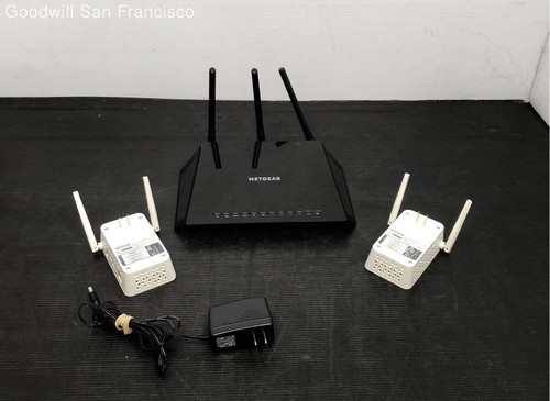 Netgear AC1750 Smart WiFi Router Model: R6400 & x2 AC 1200 Wifi Range ...