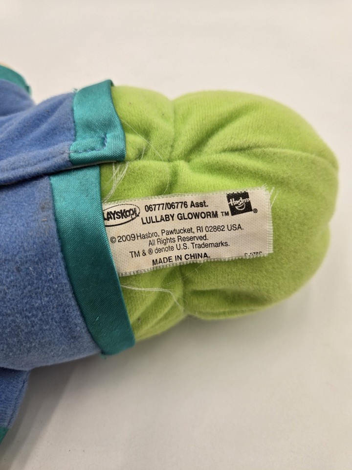 Musical Lullaby 9” Glo Glow Worm Hasbro Playskool Infant Toddler 2009 ...