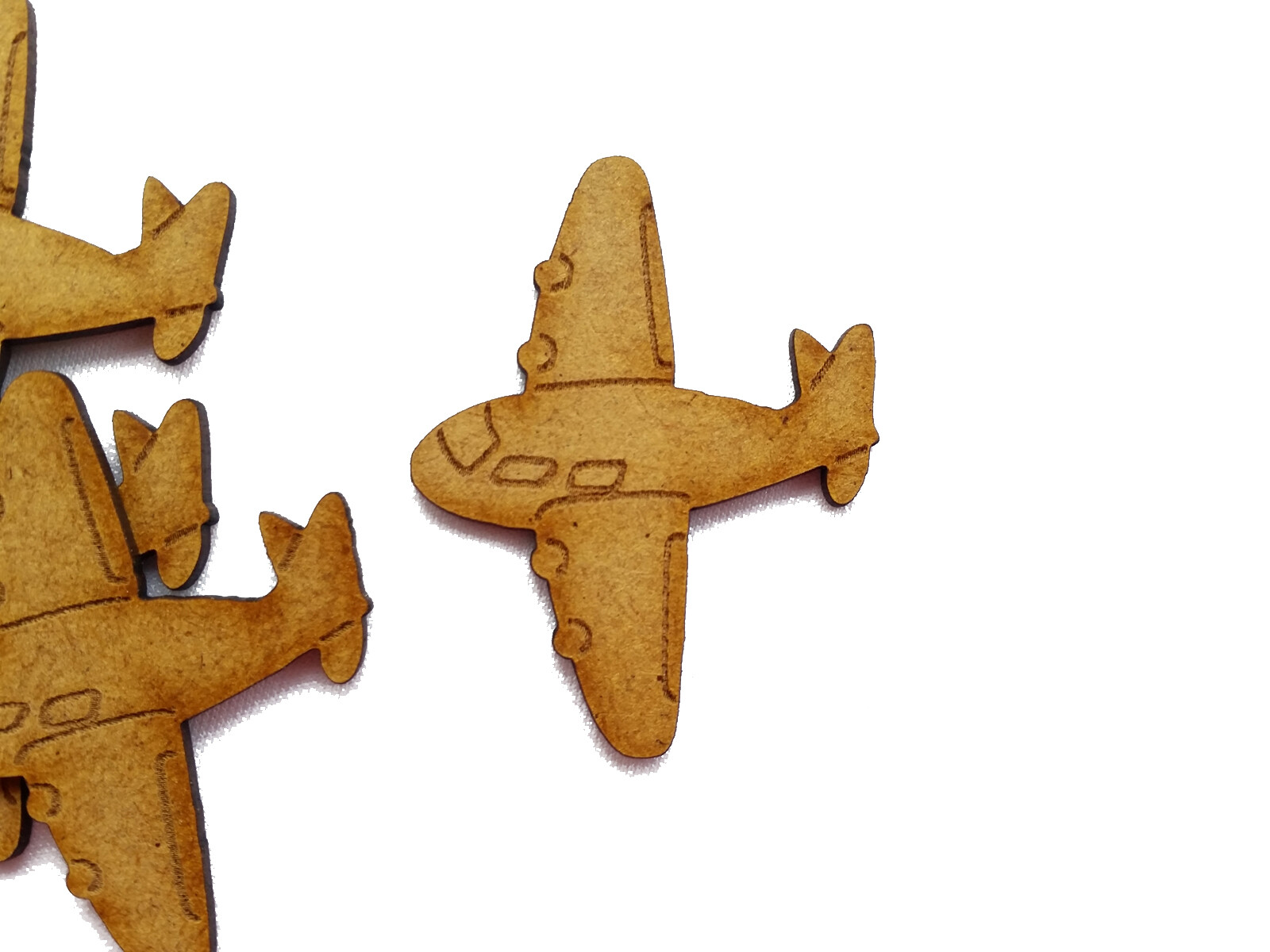 WOODEN MDF SHAPE PLANE AIRPLANE TRANSPORT ORNAMENT LASER CUT ...