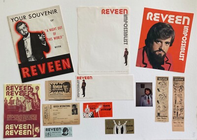 Reveen the Impossibilist Collection – All Original! Tickets! Letterhead ...
