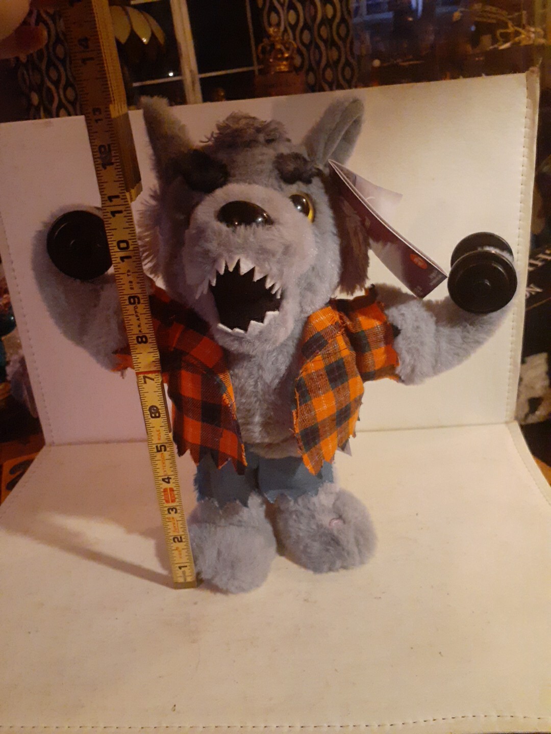 Gemmy 12" Halloween Fitness Werewolf Dances Sings 'Macho Man' Animated ...