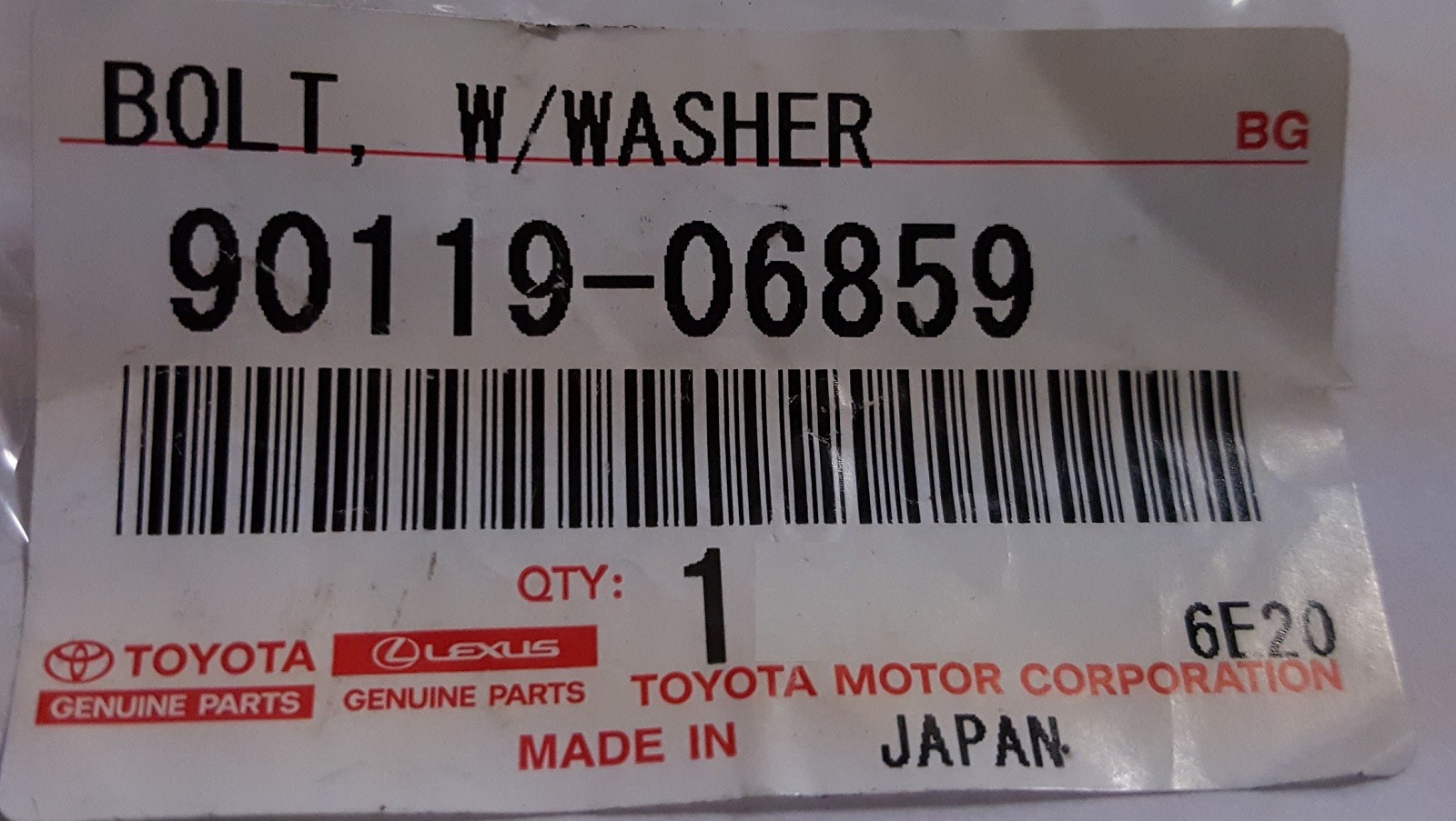 Air Cleaner Intake Box Housing Assy Bolt SET 90119-06859 for Toyota ...