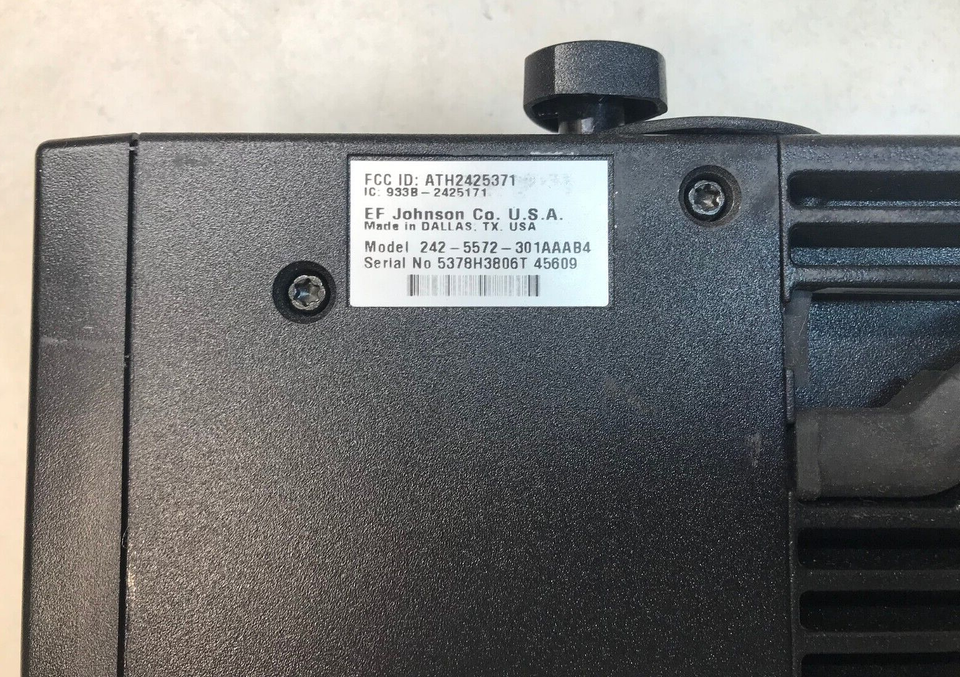 EF Johnson Ascend 700/800 MHz Radio 242-5572-301AAAB4 with RS-5300 ...