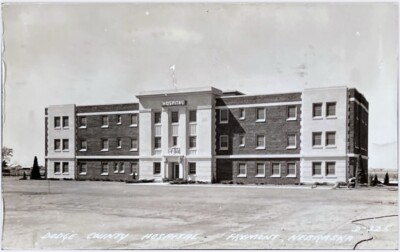 Fremont Nebraska Postcard Dodge County Hospital 1941 RPPC farms In ...