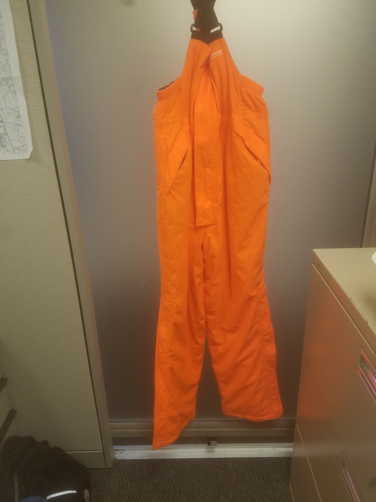 Large, XXL Field & Stream Insulated Bib Overalls Hydroproof Ultra Blaze ...