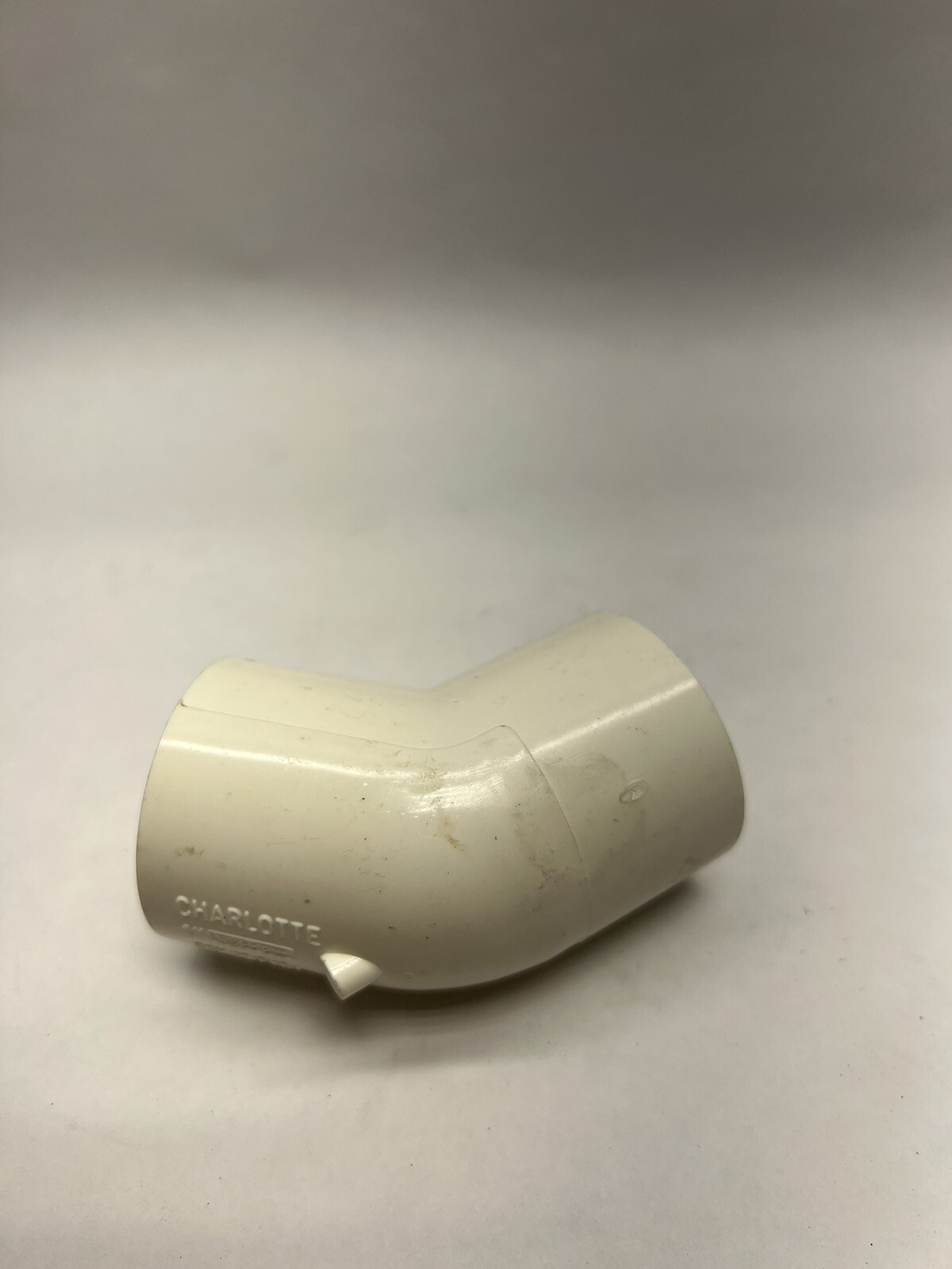 (QTY: 1) Charlotte 45 Degree PVC Fitting NSF-PW 1”, D2466 SCH 40, PVC 1 ...
