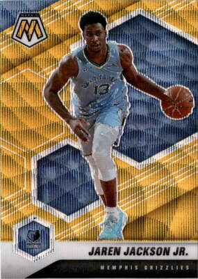 2020-21 Panini Mosaic #29 Jaren Jackson Jr. Mosaic Gold Wave Memphis ...