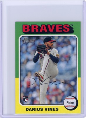 2024 Topps Heritage #650 Darius Vines Mini (High Numbers) Atlanta ...