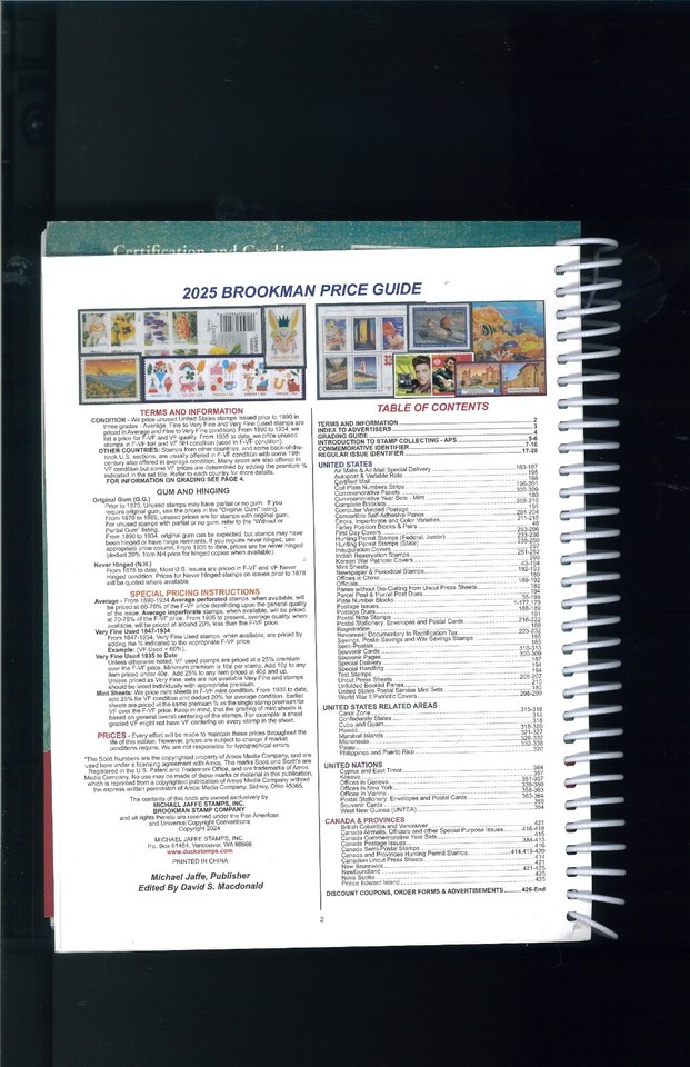 2025 Brookman Price Guide US Canada UN Postage Stamp & Cover Catalogue ...
